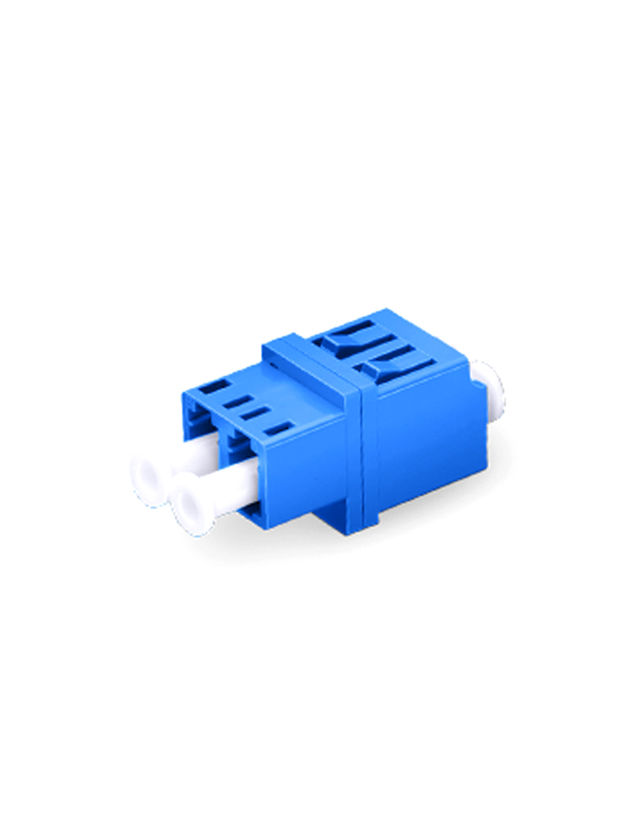 LC to LC Duplex Single Mode Standard Type Adapter without Flange, UPC ...