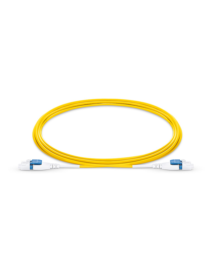LC UPC Flat Clip Uniboot OS2 PVC BIF Patch Cable, 1m - kamefiber