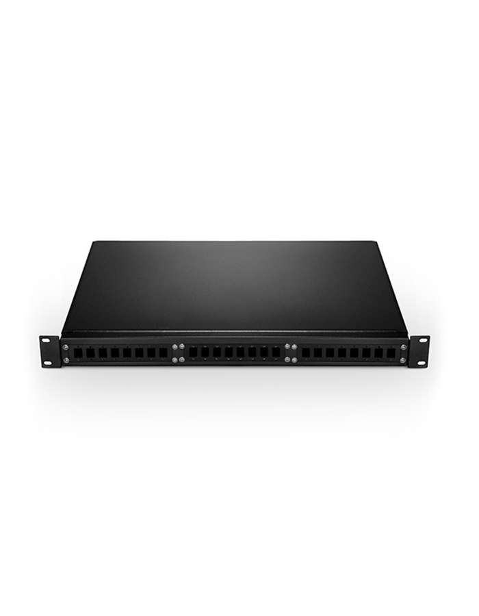 24 Fibers, 24 Ports Rack Mounted Fiber Optic Terminal Box as ...