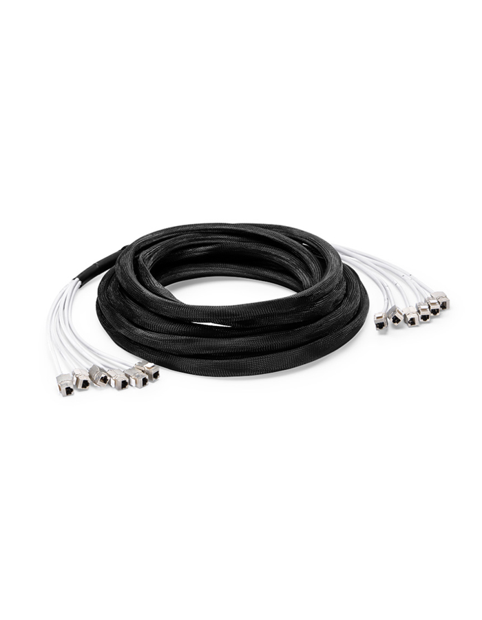 Cat6a SFTP LSZH Pre-Terminated Copper Trunk Cable, 3m - kamefiber